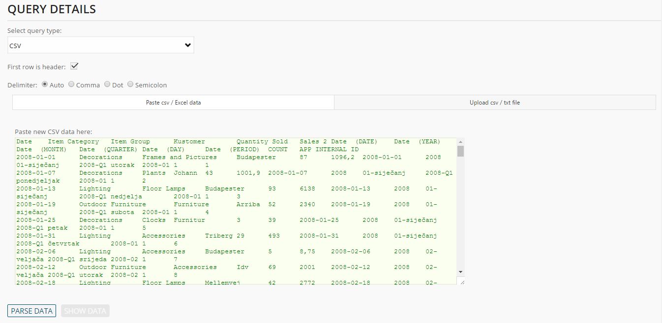 BusinessQ documentation: Data Visualization Analytics